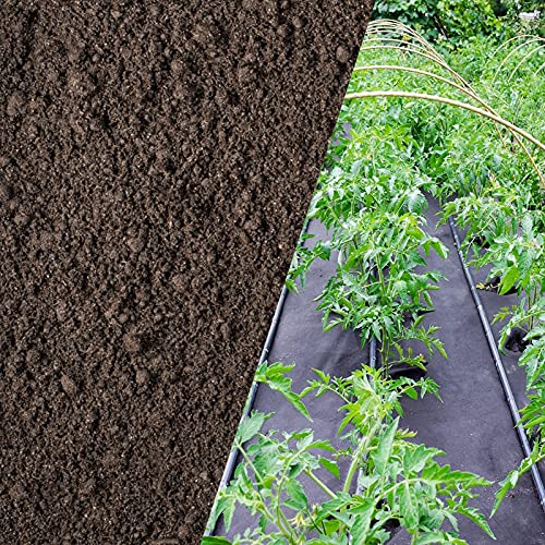 GRASSCLUB Weed Barrier Fabric, Garden Landscape Weed Blocker Woven Fabric Heavy Duty Ground Cover Mat (1)