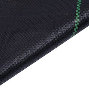 GRASSCLUB Weed Barrier Fabric, Garden Landscape Weed Blocker Woven Fabric Heavy Duty Ground Cover Mat (1)