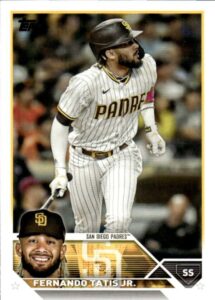 2023 topps #23 fernando tatis jr. san diego padres baseball official trading card of the mlb