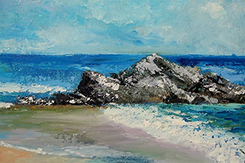 The Beach, Seascape Ocean Shore By Internationally Renown Painter Yary Dluhos