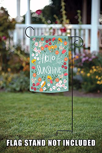 Toland Home Garden 1112560 Hello Sunshine Spring Flag 12x18 Inch Double Sided Spring Garden Flag for Outdoor House Flower Flag Yard Decoration