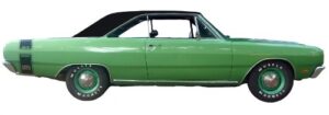 1969 dodge dart gts green