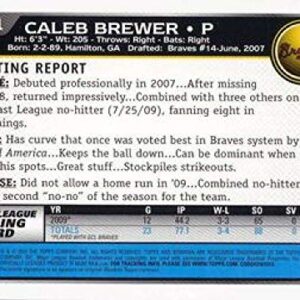 2010 Bowman Prospects #BP81 Caleb Brewer Atlanta Braves MLB Baseball Card NM-MT