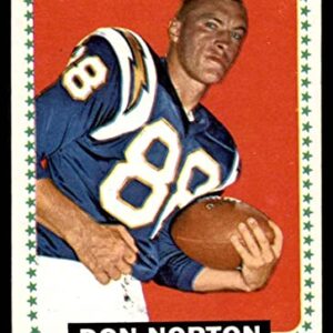 1964 Topps # 169 Don Norton San Diego Chargers (Football Card) VG Chargers Iowa