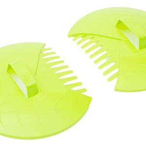 Gardenised Pair of Leaf Scoops, Hand Rakes for Lawn and Garden Cleanup (QI003286)