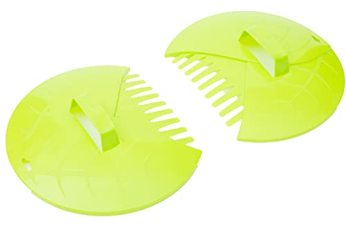 Gardenised Pair of Leaf Scoops, Hand Rakes for Lawn and Garden Cleanup (QI003286)