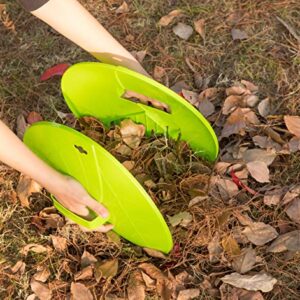 Gardenised Pair of Leaf Scoops, Hand Rakes for Lawn and Garden Cleanup (QI003286)