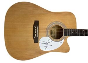 judy collins signed autographed full size acoustic guitar folk music acoa coa