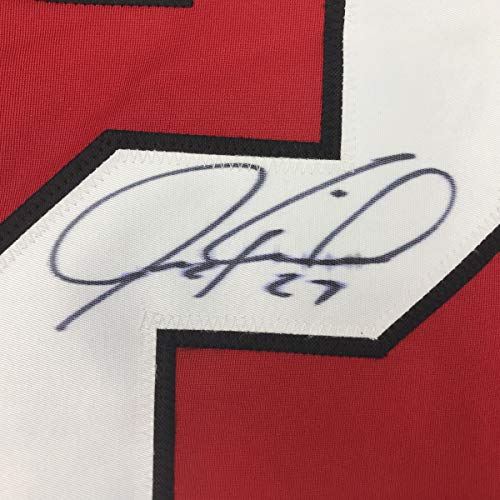 Autographed/Signed Jeremy Roenick Chicago Red Hockey Jersey JSA COA