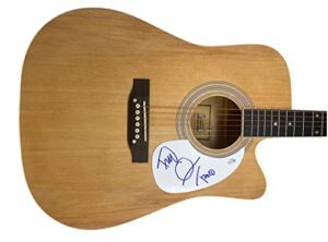 fred durst signed autographed full size acoustic guitar limp bizkit acoa coa