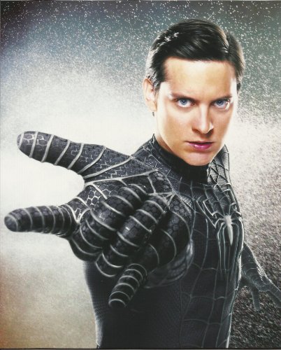 Spider-man 3 Tobey Maguire in black uniform 8x10 Photo