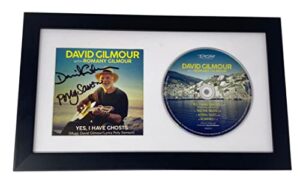 david gilmour signed yes i have ghosts framed cd cover display pink floyd coa