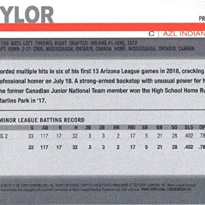 2019 Topps Pro Debut #186 Bo Naylor AZL Indians Baseball Card