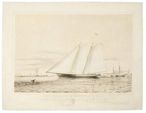 the”america” schooner yacht. c stevens, esq commodore of the new york yacht club