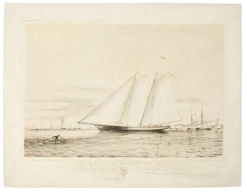 The"America" Schooner Yacht. C Stevens, Esq Commodore of the New York Yacht Club