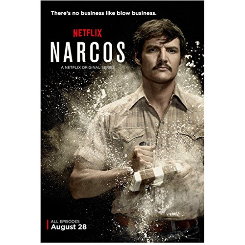 Pedro Pascal 8 inch x 10 inch Photograph Narcos (TV Series 2015 - ) Stabbing Kilo Title Poster kn