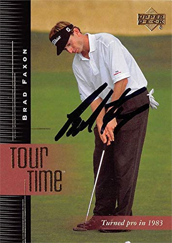 Autograph Warehouse 598164 Brad Faxon Autographed Golf Card - PGA Tour, Furman University, SC - 2001 Upper Deck Tour Time No.181