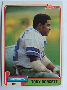 1981 topps football 500 tony dorsett nm/m (near mint/mint)