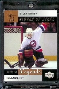 2001 upper deck nhl legends hockey card (2001-02) #87 billy smith