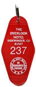 the overlook hotel inspired key tag red/white room 237 keychain