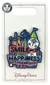 disney pin – it’s a small world – a smile means happiness & friendship