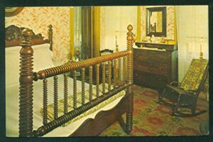 grant memorial home galena illinois ulysses bedroom interior vintage postcard