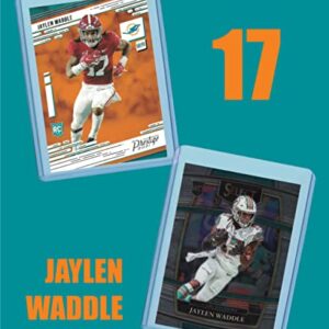 Jaylen Waddle (3) Rookie Cards Miami Dolphins Alabama Football Card Gift Pack