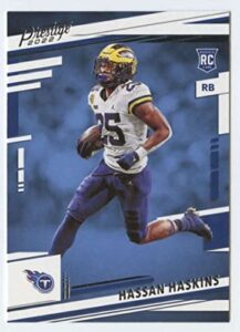 football trading card nfl 2022 panini prestige #348 hassan haskins nm near mint rc rookie titans