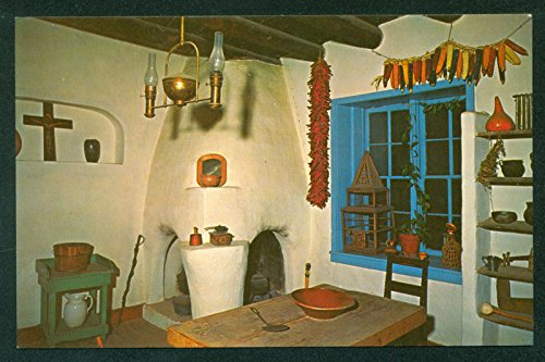 Christopher Carson Kitchen of the Kit Carson Home in Taos New Mexico NM Vintage Postcard