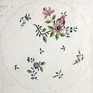 an original design for a porcelain plate