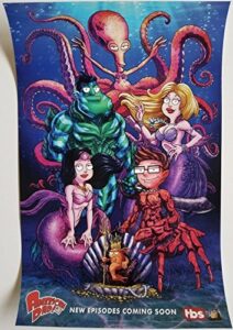 american dad – 11″x17″ original promo tv poster sdcc 2018 fox comic con