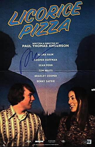 Paul Thomas Anderson Signed Licorice Pizza 11x17 Movie Poster Beckett COA