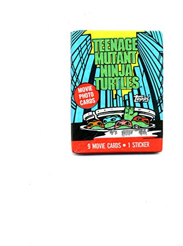 Vintage Topps Teenage Mutant Ninja Turtles Movie Trading Cards Pack