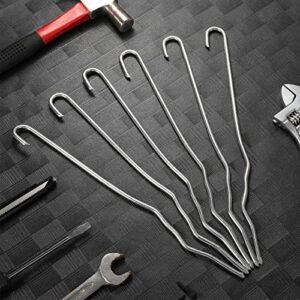 40 Pcs Kinked Ground Stake Metal Tent Stakes 12 Inch Curved Garden Stakes Dog Dig Proof Ground Stakes J Shape Fence Stakes Garden Edging Fence Hooks for Yard Landscape Garden Tent Camping Playground