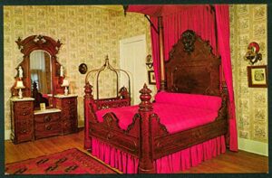 cole county homes victorian period bedroom historical museum jefferson city missouri mo postcard