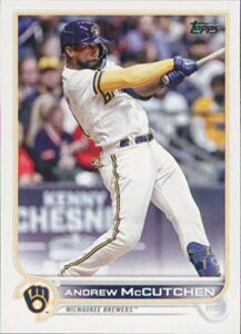 2022 topps update #us251 andrew mccutchen nm-mt milwaukee brewers baseball