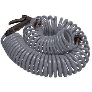 orbit 26382 coil garden hose, 25 ft, gray