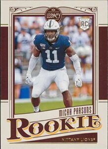 2021 panini legacy #179 micah parsons penn state nittany lions rookie football card