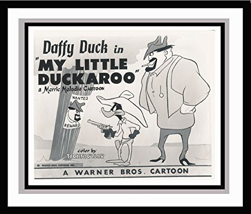 Daffy Duck and Nasty Canasta in "My Little Duckaroo" Studio Lobby Card Publicity Still - Warner Bros. Cartoon