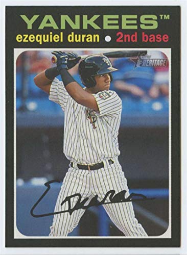 2020 Topps Heritage Minor League #41 Ezequiel Duran Staten Island Yankees MLB Baseball Card NM-MT