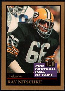 football nfl 1991 enor pro football hof #108 ray nitschke nm-mt+ packers