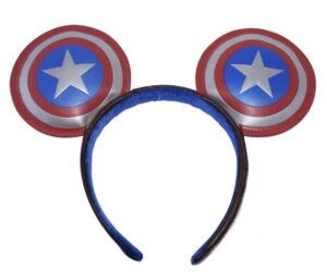 disney parks – mickey mouse ear headband – marvel – captain america – super soldier