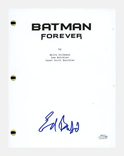 Ed Begley Jr Signed Autographed Batman Forever Movie Script Screenplay ACOA COA