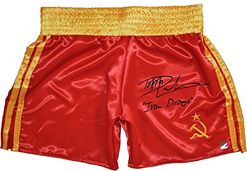 Dolph Lundgren "Ivan Drago" Signed ROCKY IV Boxing Trunks