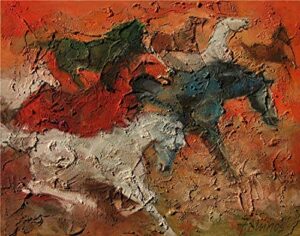 sold southwest, equine art by internationally renown artist andre dluhos