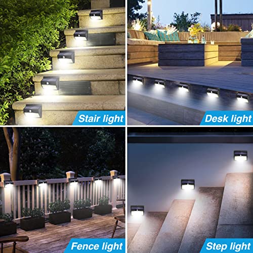 Solar Lights Outdoor, [138 LED/8 Packs] Solar Motion Sensor Security Lights with 3 Lighting Modes Wireless Solar Wall Lights Waterproof Solar Powered Lights Outside for Garden Fence Yard Deck Garage