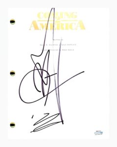 michael blackson signed autographed coming 2 america movie script acoa coa