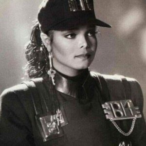 Janet Jackson 1989 Rhythm Nation RARE Key Hoop Earring Vintage