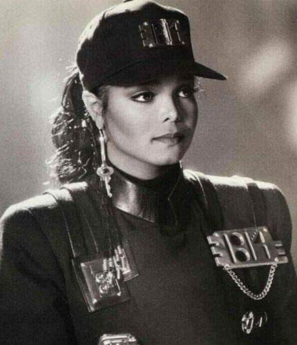 Janet Jackson 1989 Rhythm Nation RARE Key Hoop Earring Vintage