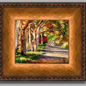 (SOLD) Country Lane - rural landscape by internationally renown painter Yary Dluhos.